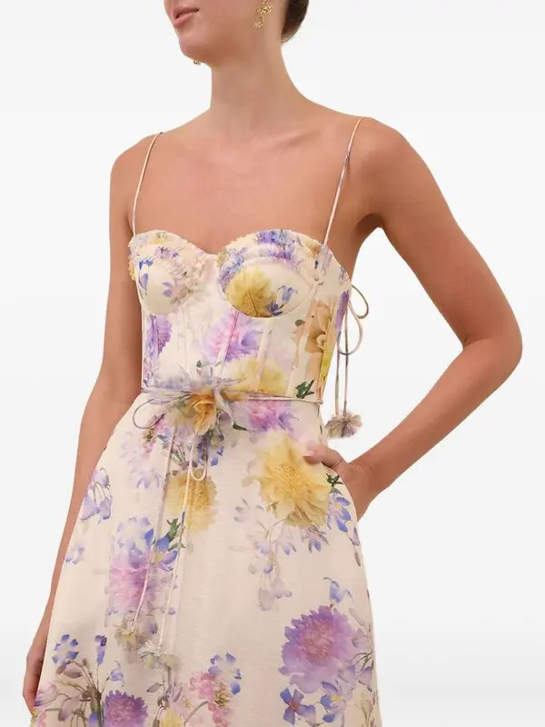 Zimmermann Luna Midi Dress - Multicolor