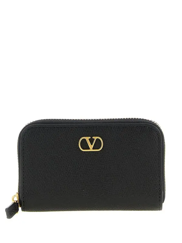 Valentino Garavani Vlogo Signature Leather Wallet - Multicolor