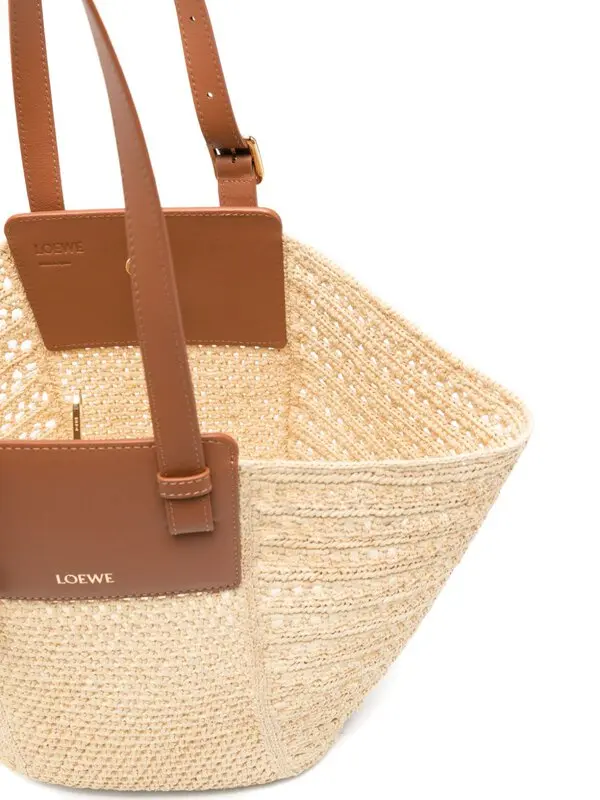 Loewe Hammock Raffia Bag - Multicolor