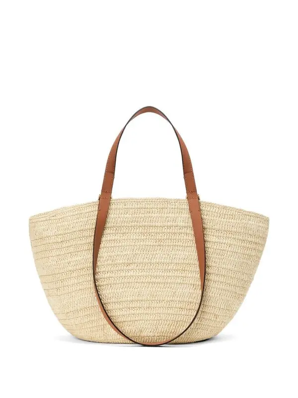 Loewe Eclipse Rafia Medium Tote - Multicolor