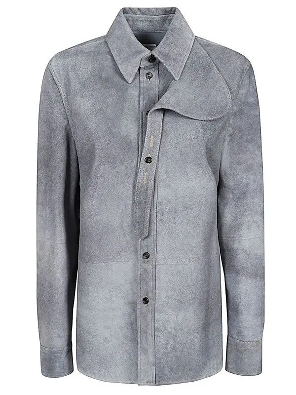 Bottega Veneta Suede Leather Shirt - Multicolor