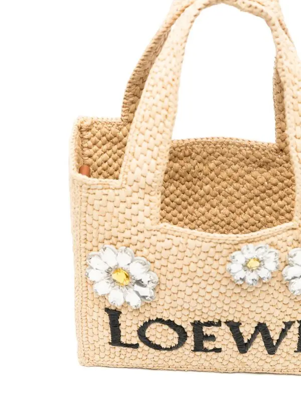 Loewe Font Daisy Mini Tote
