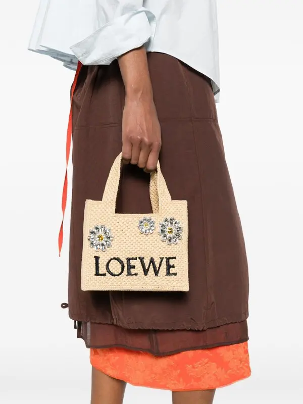 Loewe Font Daisy Mini Tote