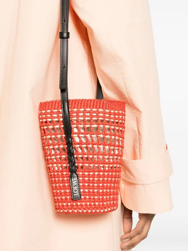 Loewe Braided Raffia Bucket Bag - Multicolor