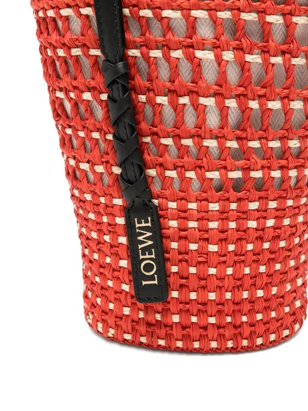 Loewe Braided Raffia Bucket Bag - Multicolor
