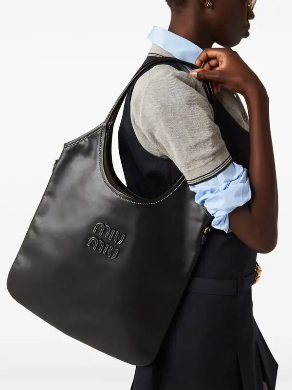 Miu Miu Ivy Leather Shoulder Bag - Multicolor