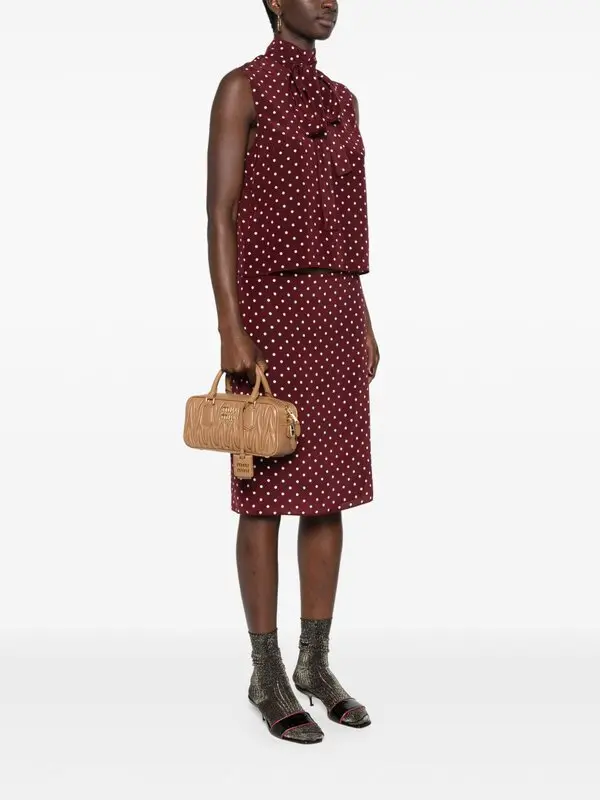 Miu Miu Arcadie Regular Leather Handbag - Multicolor