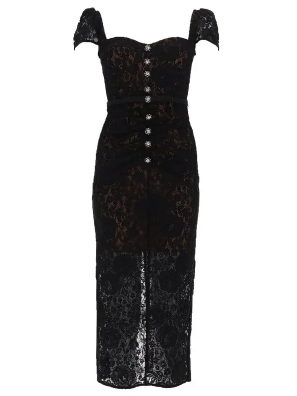 SELF-PORTRAIT Lace Midi Dress