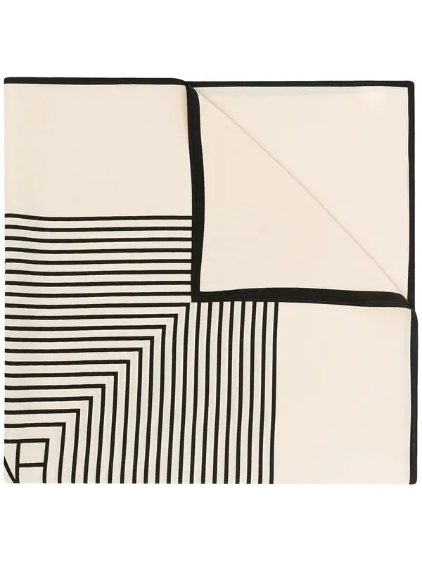 TOTEME Monogram Silk Foulard - Multicolor