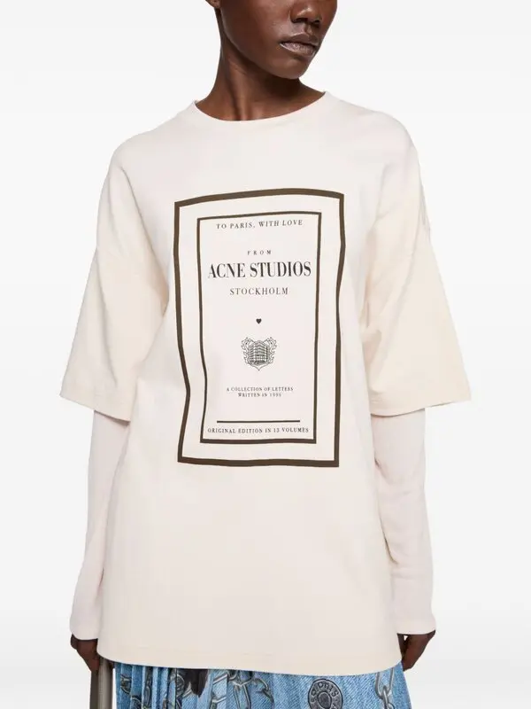 Acne Studios Printed Cotton T-shirt