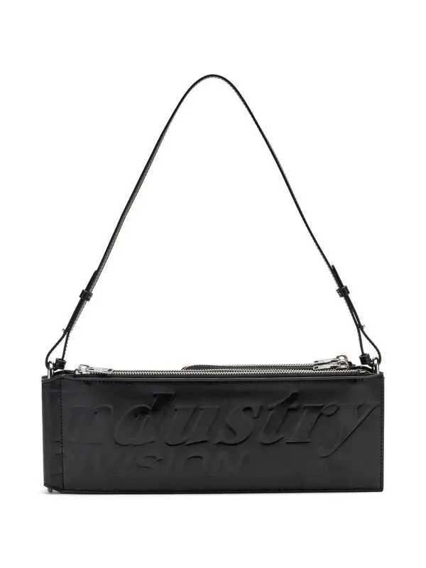 DIESEL® Black Embossed Logo Shoulder Bag - Multicolor
