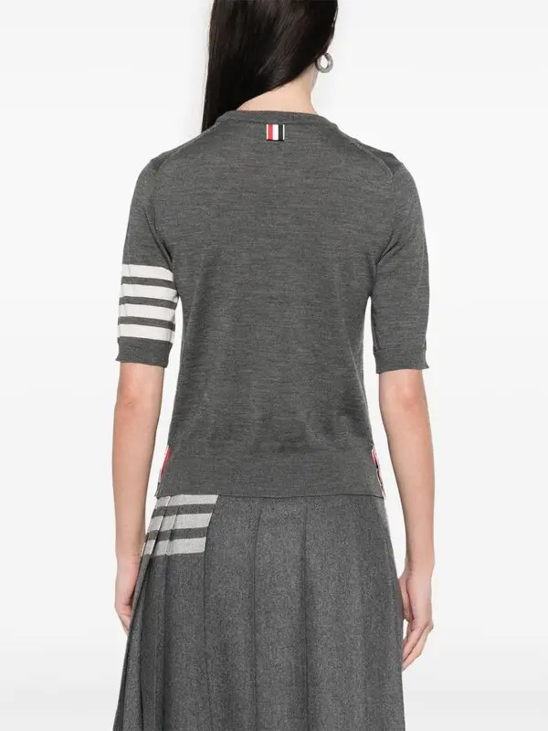 Thom Browne Wool Crewneck Sweater - Multicolor