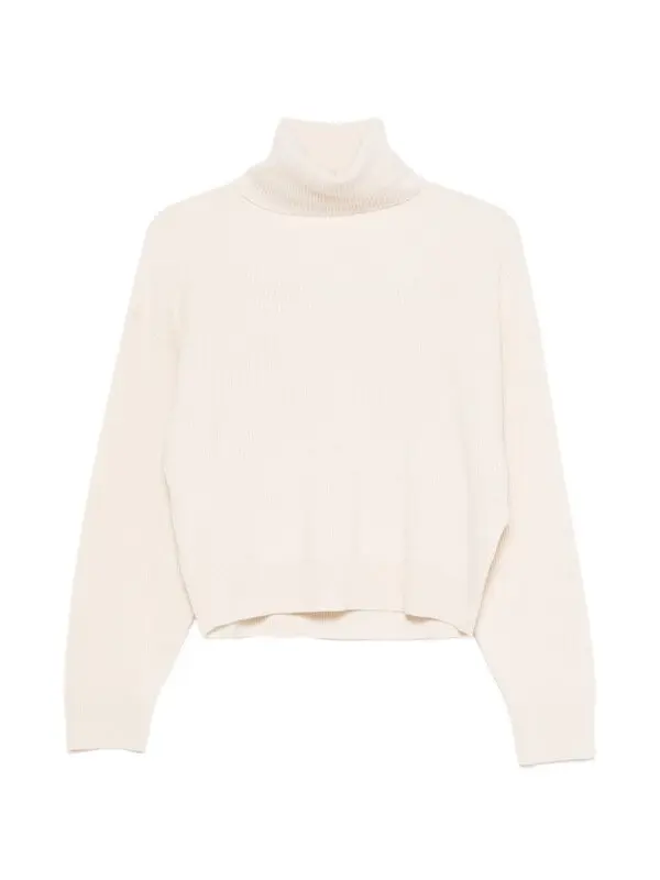 Brunello Cucinelli Ribbed Knit Roll Neck Sweater - Multicolor