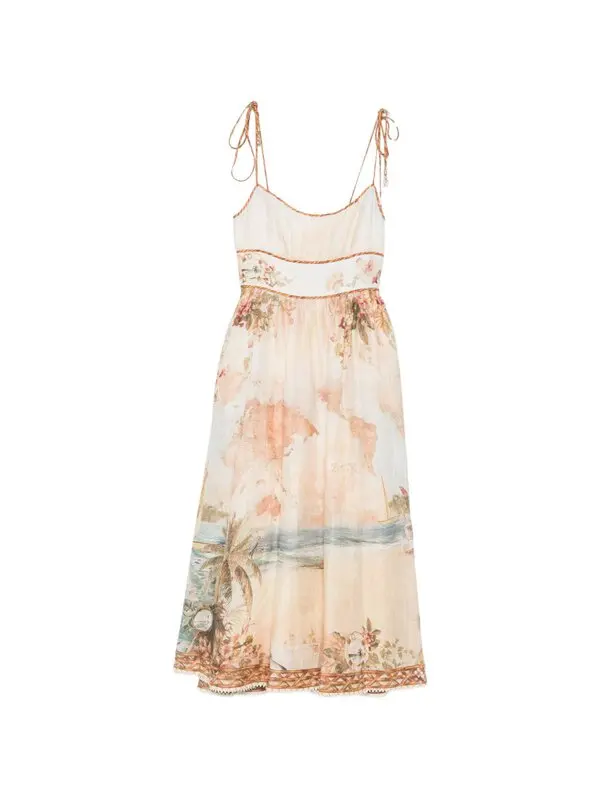 Zimmermann Linen Picnic Dress - Multicolor