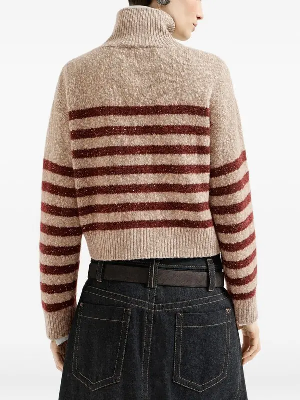 Brunello Cucinelli Wool And Cashmere Turtleneck Jumper