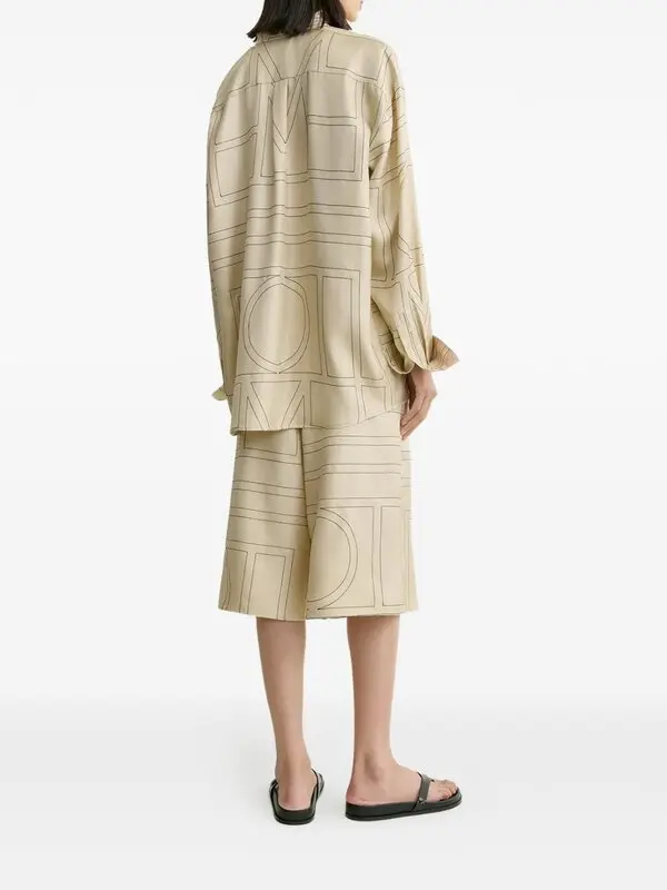 TOTEME Embroidered Silk Shirt