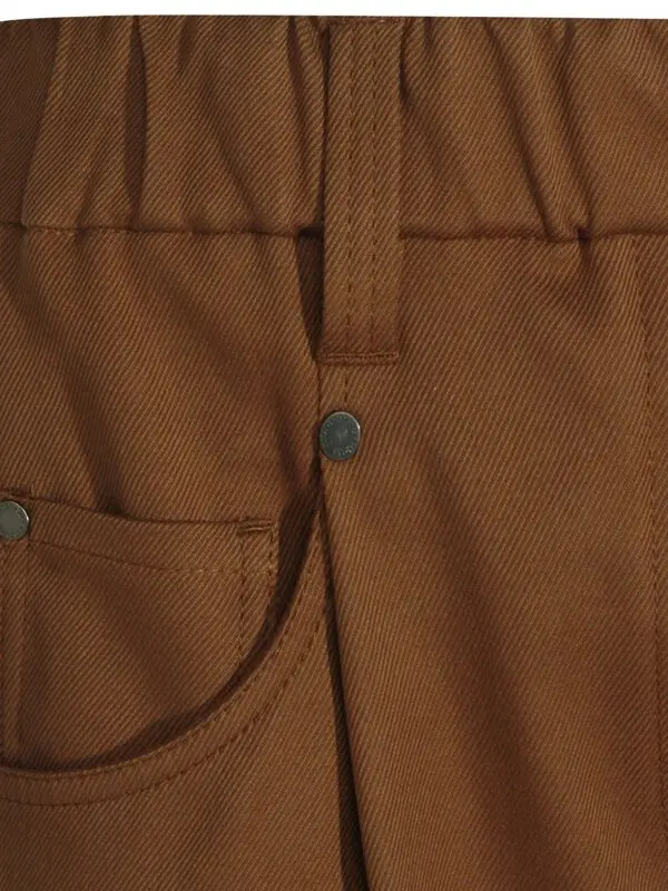 Brunello Cucinelli Cotton Trousers - Multicolor