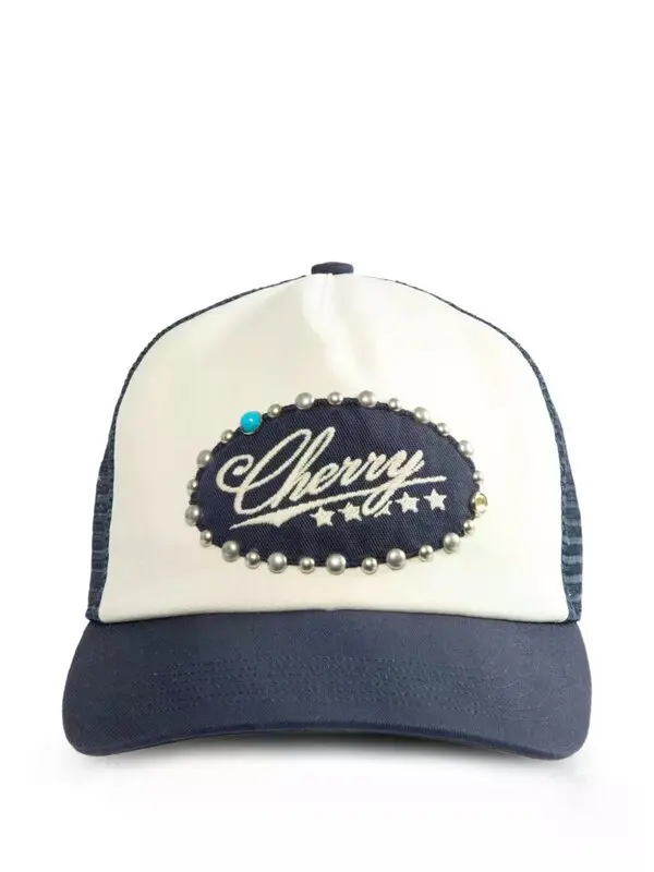 CHERRY LA 5 Star Studded Trucker Cap - Blue