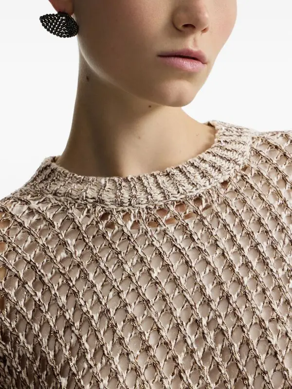 Brunello Cucinelli Wool And Silk Midi Dress