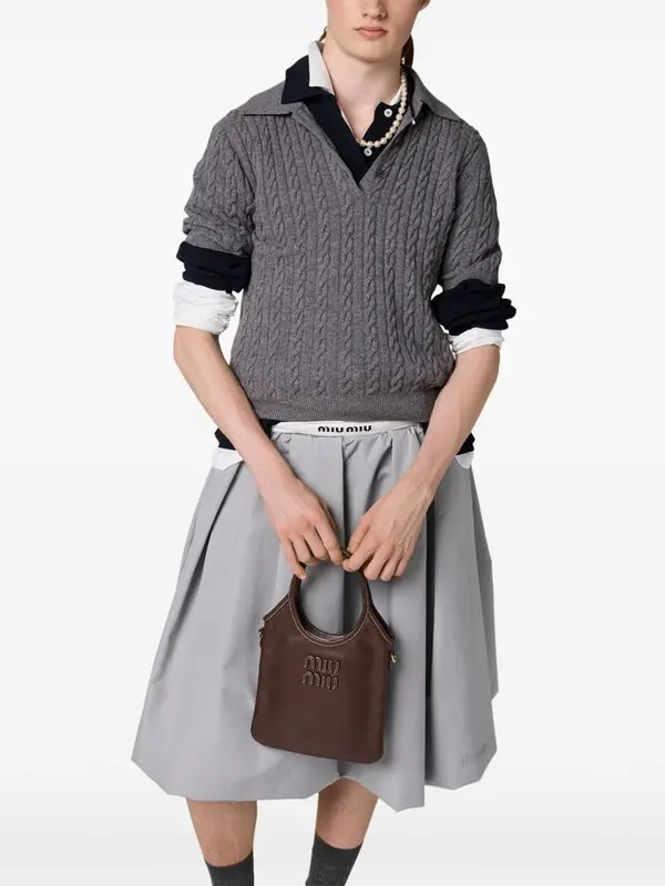 Miu Miu Ivy Leather Handbag - Multicolor