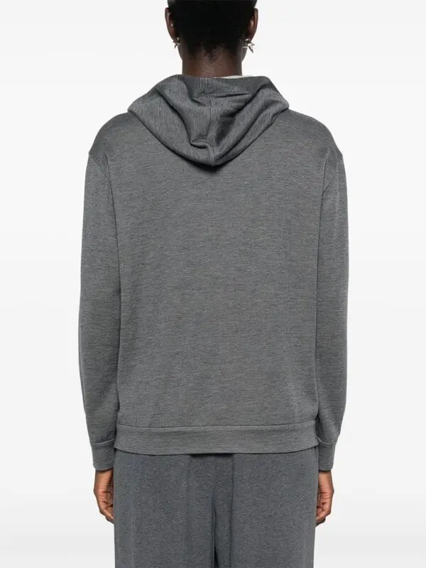Brunello Cucinelli Hooded Cardigan With Monili Chain Detail - Multicolor