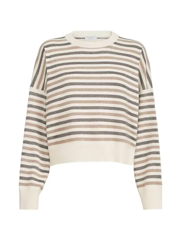 Brunello Cucinelli Striped Cashmere Sweater