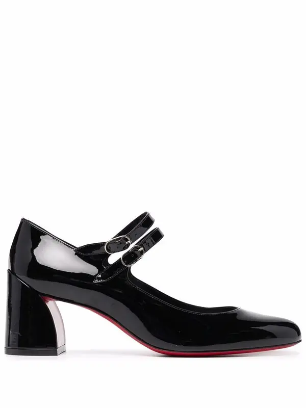 CHRISTIAN LOUBOUTIN Miss Jane Patent Leather Pumps - Multicolor