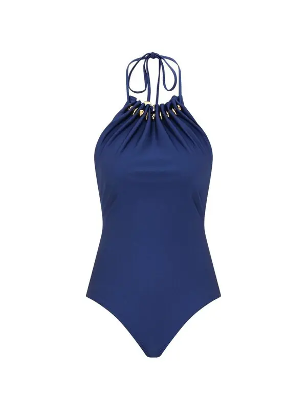 Zimmermann Aster Halterneck Swimsuit - Multicolor