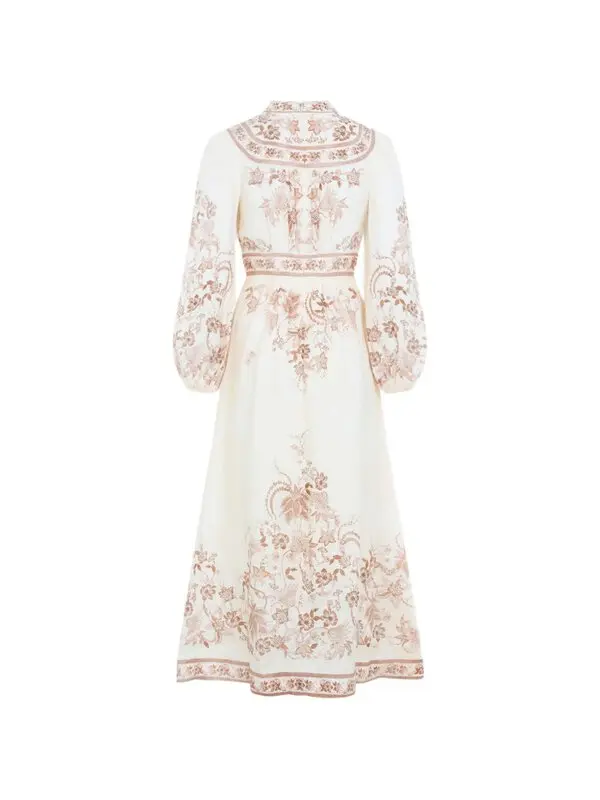 Zimmermann Indra Linen Long Dress - Multicolor