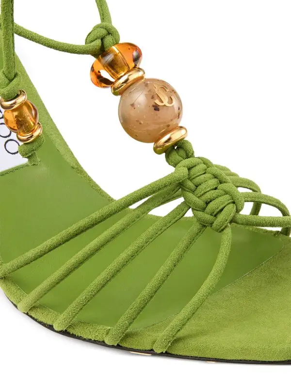 JIMMY CHOO Suede Wedge Sandals