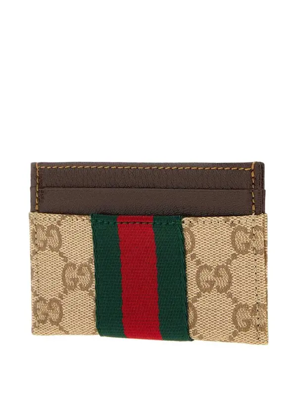 Gucci Web Detail Card Case - Multicolor