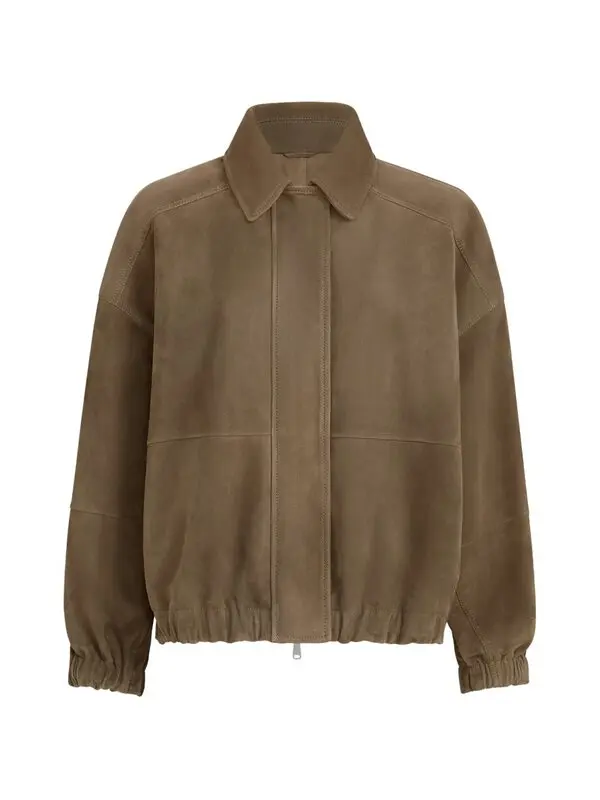 Brunello Cucinelli Paneled Leather Jacket - Multicolor