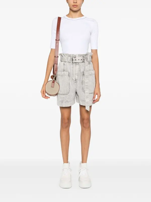 Brunello Cucinelli Cotton Crewneck Sweater With Monili Chain Detail - Multicolor