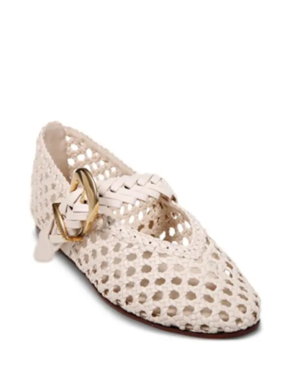 Zimmermann Alchemy Leather Ballerina Flats - Multicolor