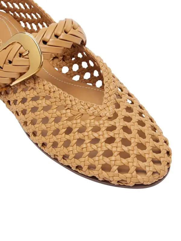 Zimmermann Alchemy Leather Ballerina Flats