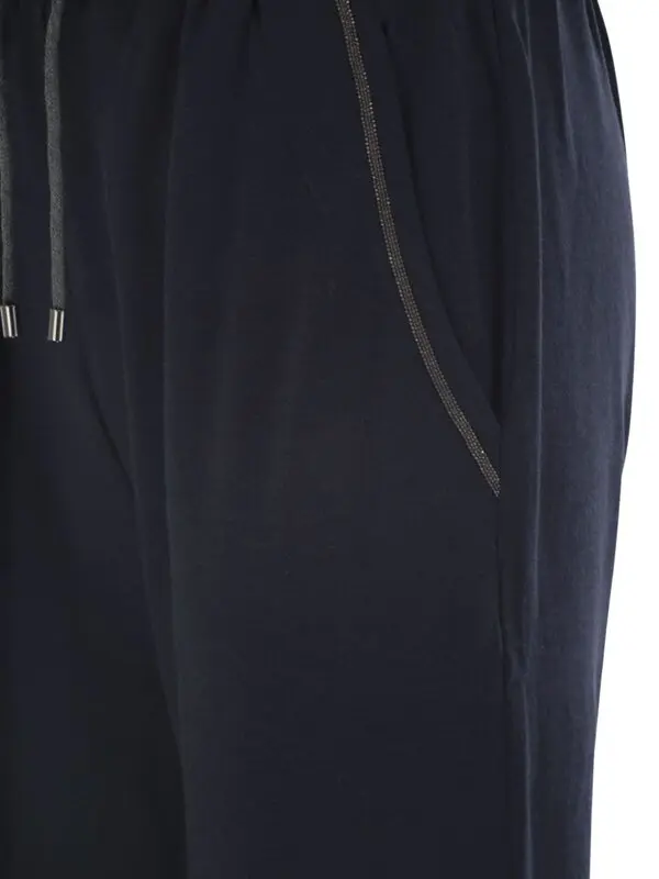 Brunello Cucinelli Cotton And Silk Trousers