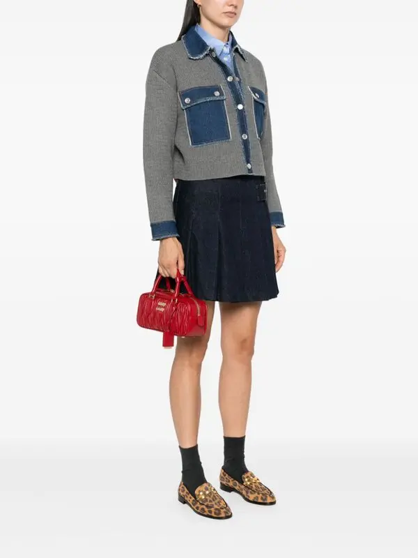 Miu Miu Arcadie Regular Leather Handbag - Multicolor