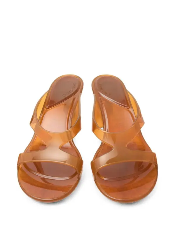 JIMMY CHOO Jelly Drop Kitten Heel Sandals - Multicolor