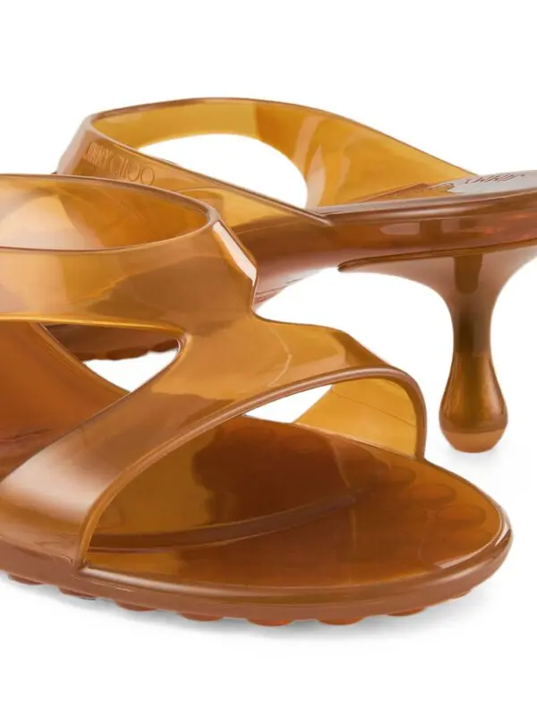 JIMMY CHOO Jelly Drop Kitten Heel Sandals - Multicolor