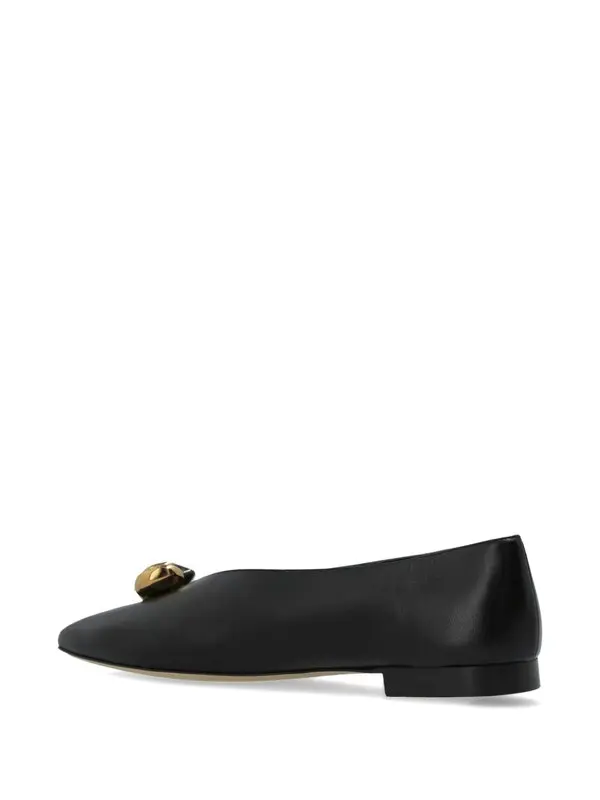 JIMMY CHOO Margot Embellished Pointed Toe Ballet Flats - Multicolor