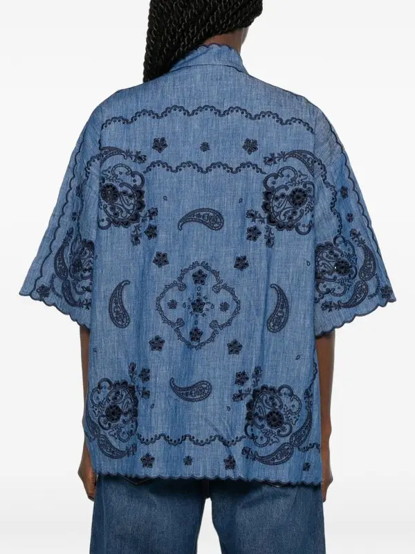 Zimmermann Aster Denim Shirt - Multicolor