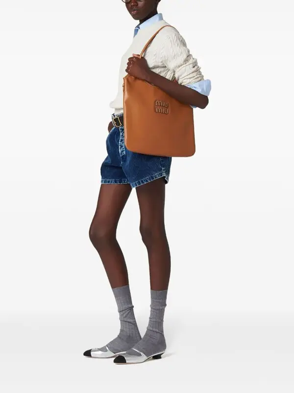 Miu Miu Ivy Leather Shoulder Bag - Multicolor