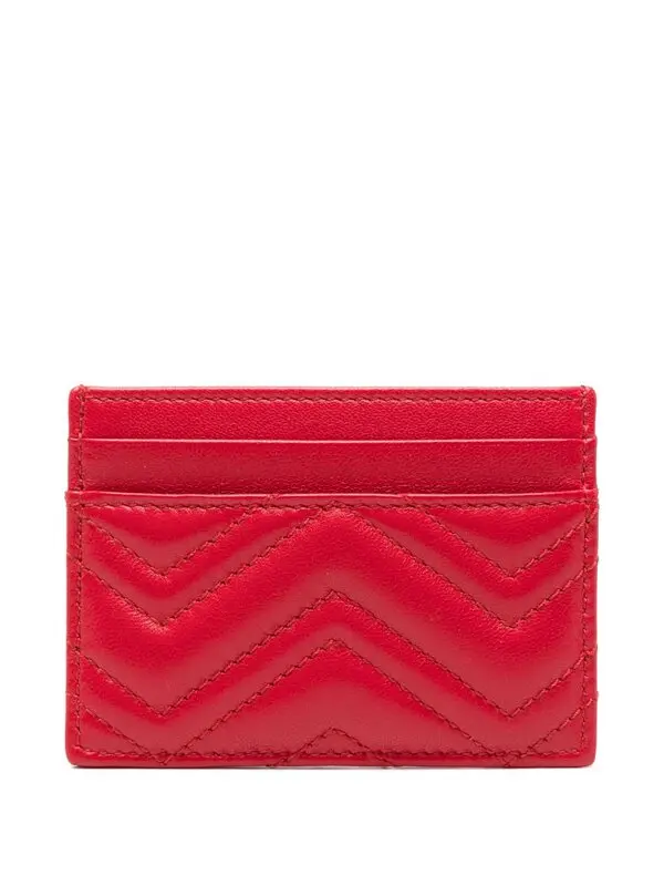 Gucci Gg Marmont Leather Card Case - Multicolor