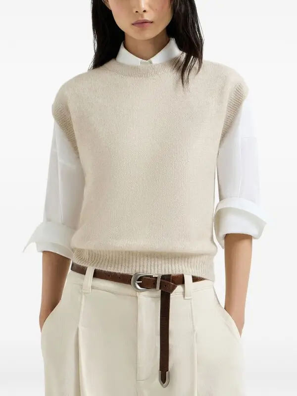 Brunello Cucinelli Rib Knit Crewneck Sweater