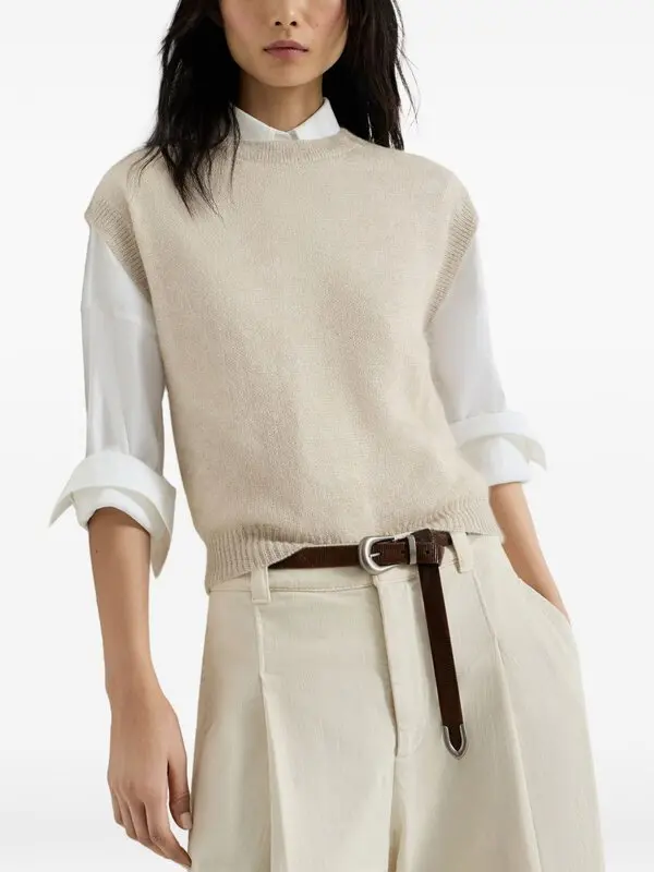 Brunello Cucinelli Rib Knit Crewneck Sweater