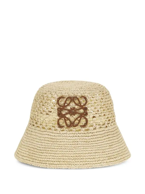 Loewe Raffia Bucket Hat - Multicolor