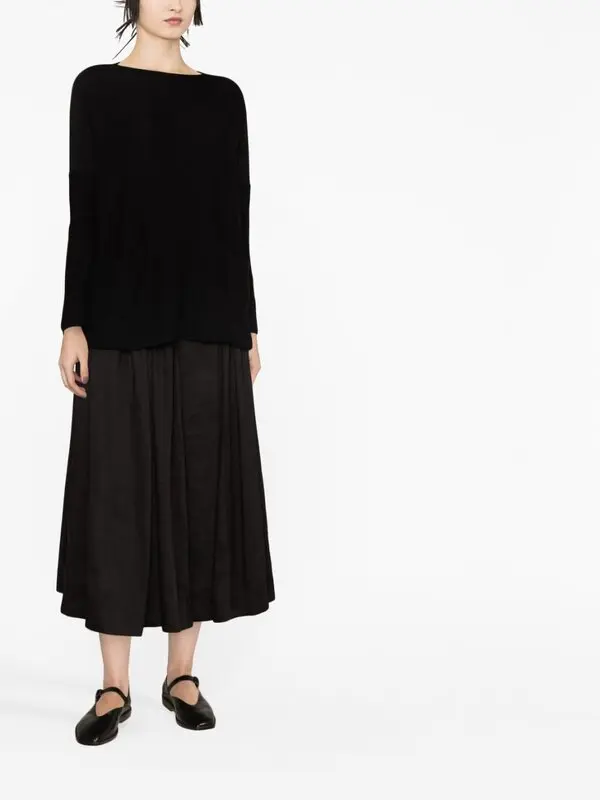 DANIELA GREGIS Cotton Boat-neck Sweater - Multicolor