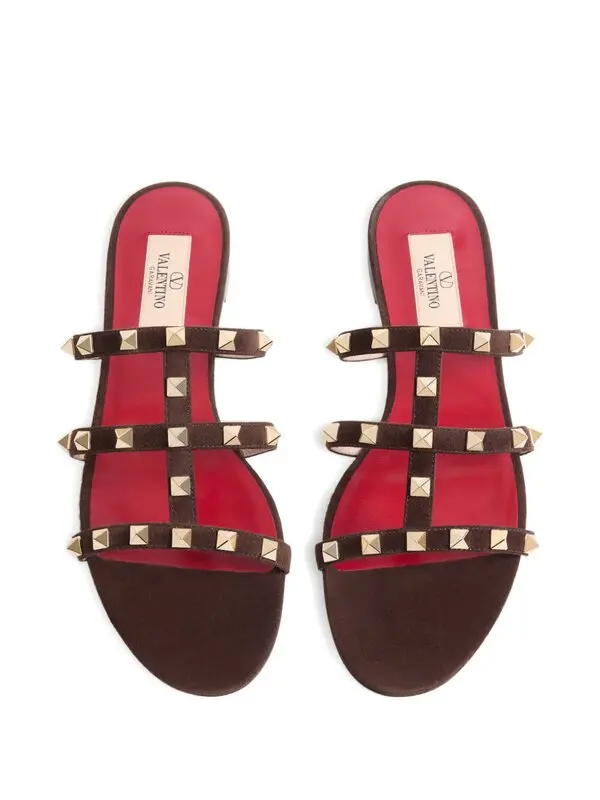 Valentino Garavani Rockstud Leather Sandals - Multicolor