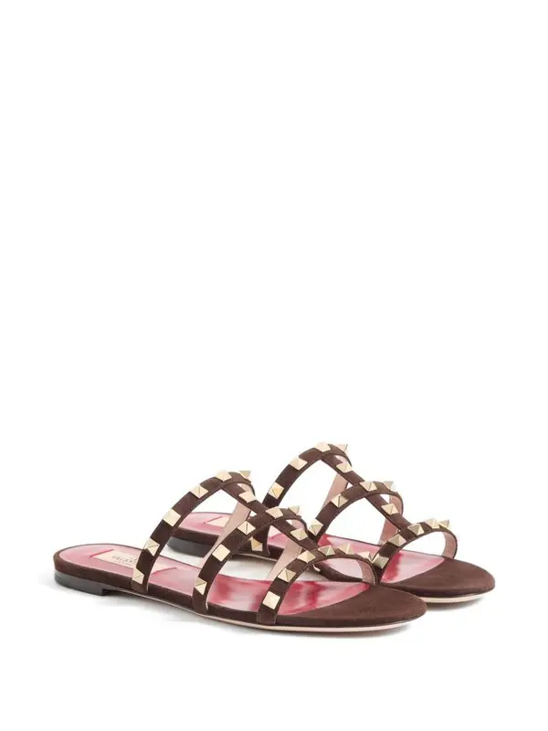 Valentino Garavani Rockstud Leather Sandals - Multicolor