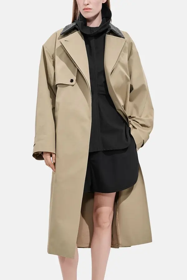 Bottega Veneta Cotton Trench Coat - Multicolor